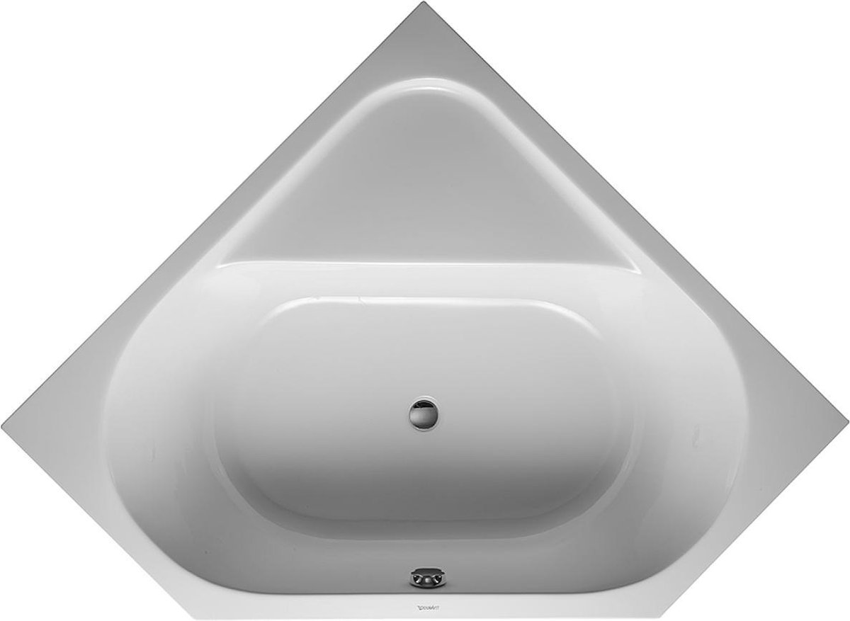 Duravit D-code hoekbad 140x140 cm zonder poten, wit | bol.com
