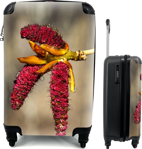 MuchoWow® Koffer - Een rode vlinderstruik - Past binnen 55x40x20 cm en ...