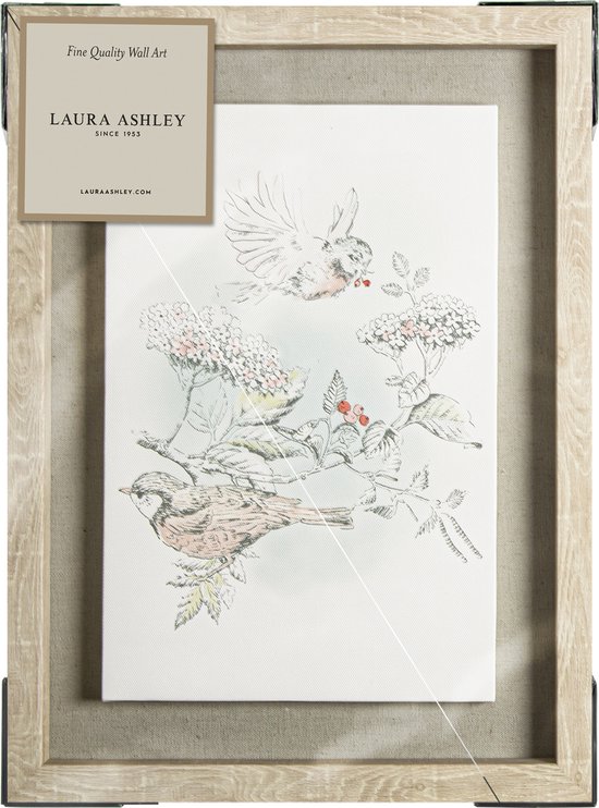 Laura Ashley - Canvas in Frame Set van 2 - Elderwood - 40x60cm | bol.com