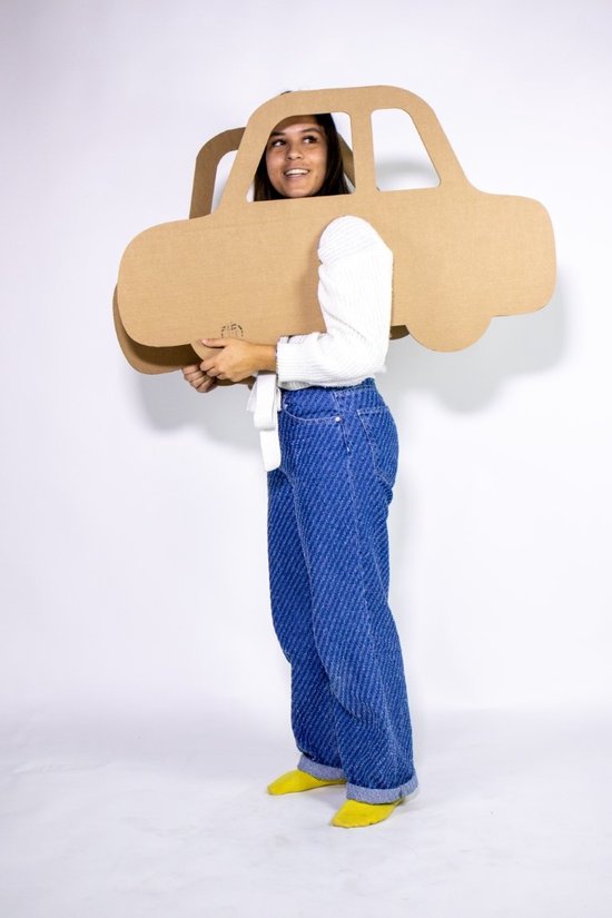 Kartonnen Auto verkleedkleding - Cadeau van Duurzaam Karton - KarTent ...
