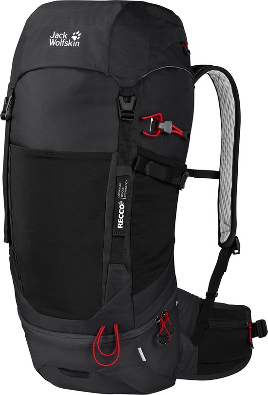 Jack Wolfskin Backpack / Rugtas / Wandel Rugzak - Wolftrail - Zwart ...