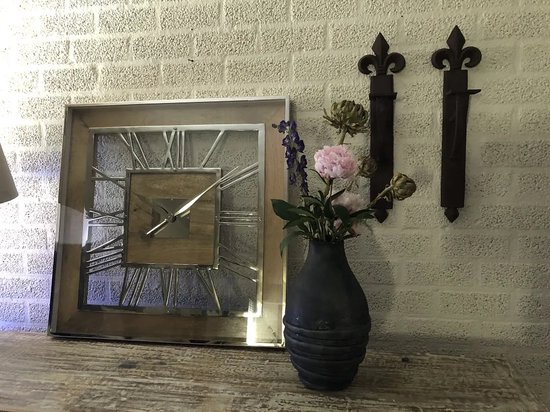Wandklok, stijlvolle moderne klok, romeinse cijfers, zwaar | bol.com
