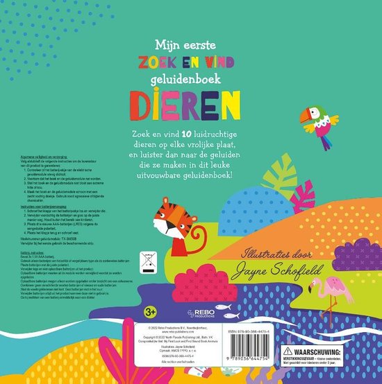 Dieren - Mijn eerste zoek en vind geluidenboek | 9789036644754 | Onbekend | Boeken | bol
