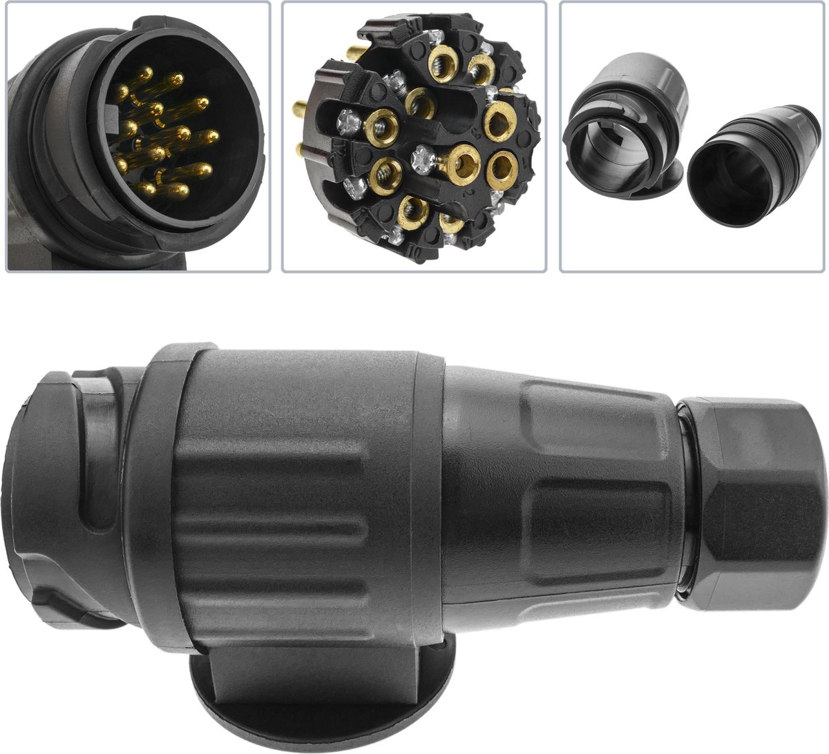 BeMatik - Plug 13-polige 13P mannelijke voertuigen voor het aansluiten ...