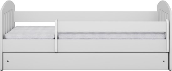 Kocot Kids - Bed classic 1 wit zonder lade met matras 160/80 ...