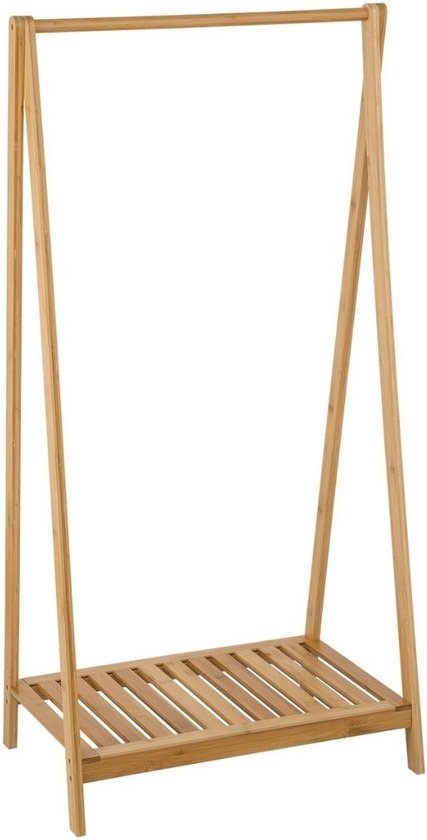 ReTrend Kledingrek Bamboe - Kapstok - Duurzaam - Schoenrek - 60x35x120 cm | bol