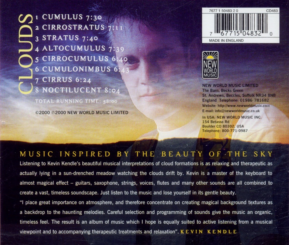 Kevin Kendle - Clouds (CD), Kevin Kendle | CD (album) | Muziek | bol.