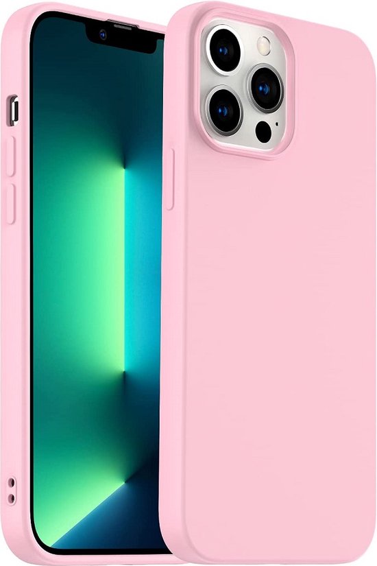 LuxeBass Siliconen hoesje geschikt voor Apple iPhone 14 Pro - Roze ...