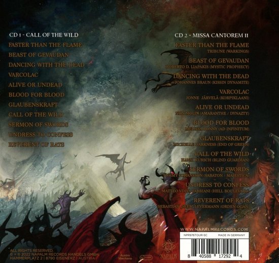 Powerwolf - Call Of The Wild - Touredition (2 CD) (Limited Edition ...