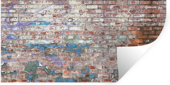 Muurstickers - Sticker Folie - Baksteen - Street Art - Muur - 120x60 cm ...
