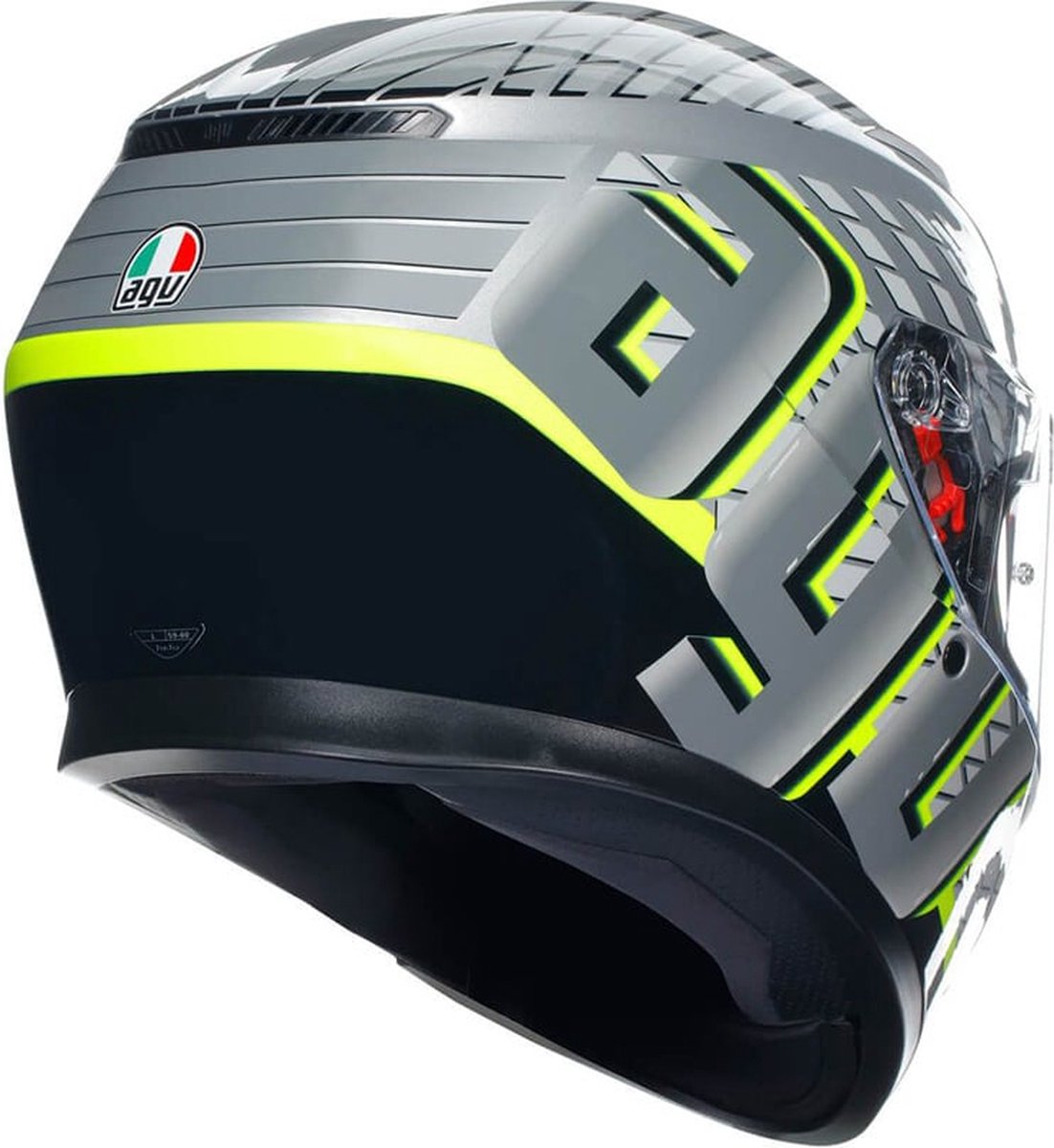 Agv K3 E2206 Mplk Fortify Grey Black Yellow Fluo 011 XS | bol.com