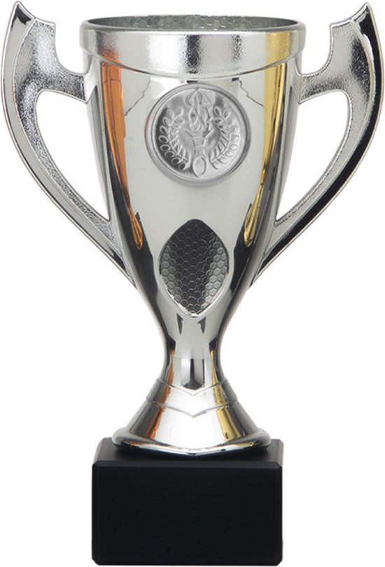 Trofee/beker - zilver - oren - kunststof - 16 x 9 cm - sportprijs | bol