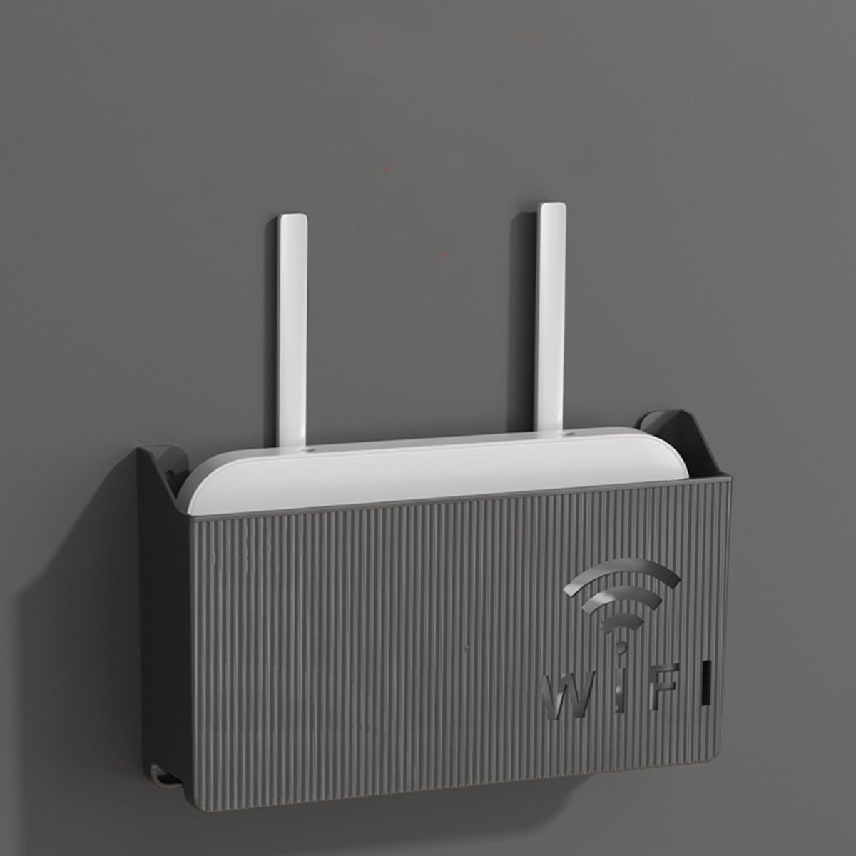 Ophangsysteem WIFI Router houder 24x6x12cm – wandmontage wandbeugel ...