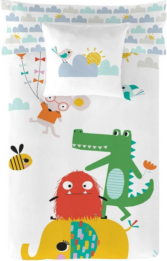 Noorse hoes Lemon Ribbon Tower Omkeerbaar Bed van 105/110 (180 x 220 cm) | bol.