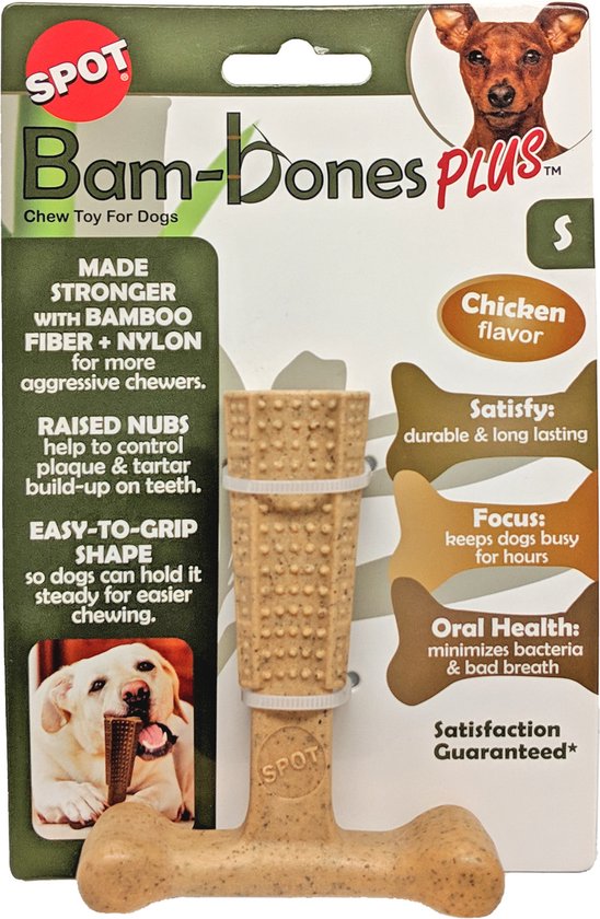 Spot Bam-Bones Plus Easy Grip - Inhoud 4 Stuks - Veilig Kauwbot voor ...