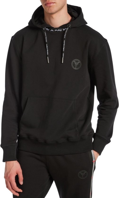 Carlo Colucci C4716 Hoodie Heren Zwart - Maat: L | bol