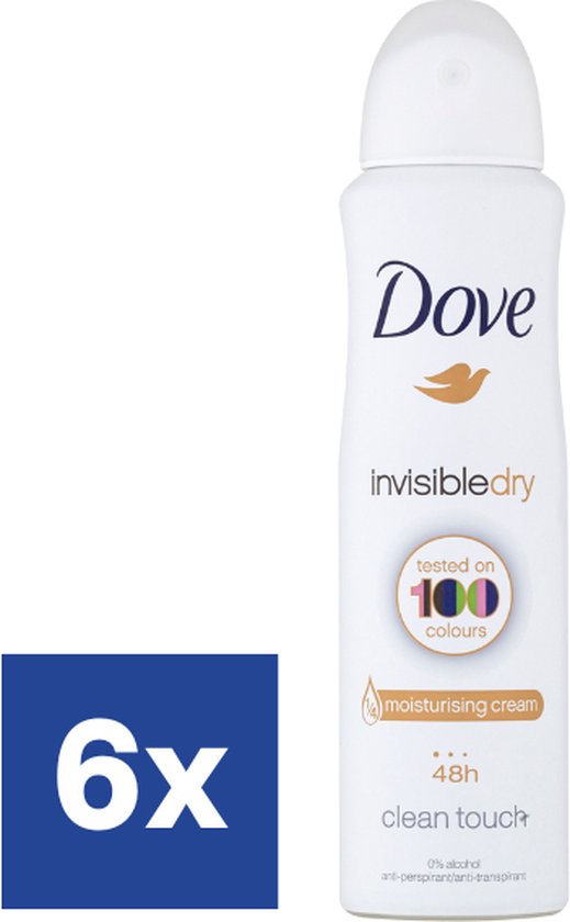 Dove - Deodorant - Spray - Invisible Dry - Advanced Care - 150ml x 6 | bol