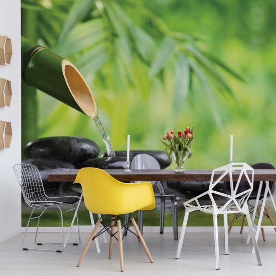 Fotobehang - Vlies Behang - Wellness - Bamboe - Stenen - Spa - Oosters ...