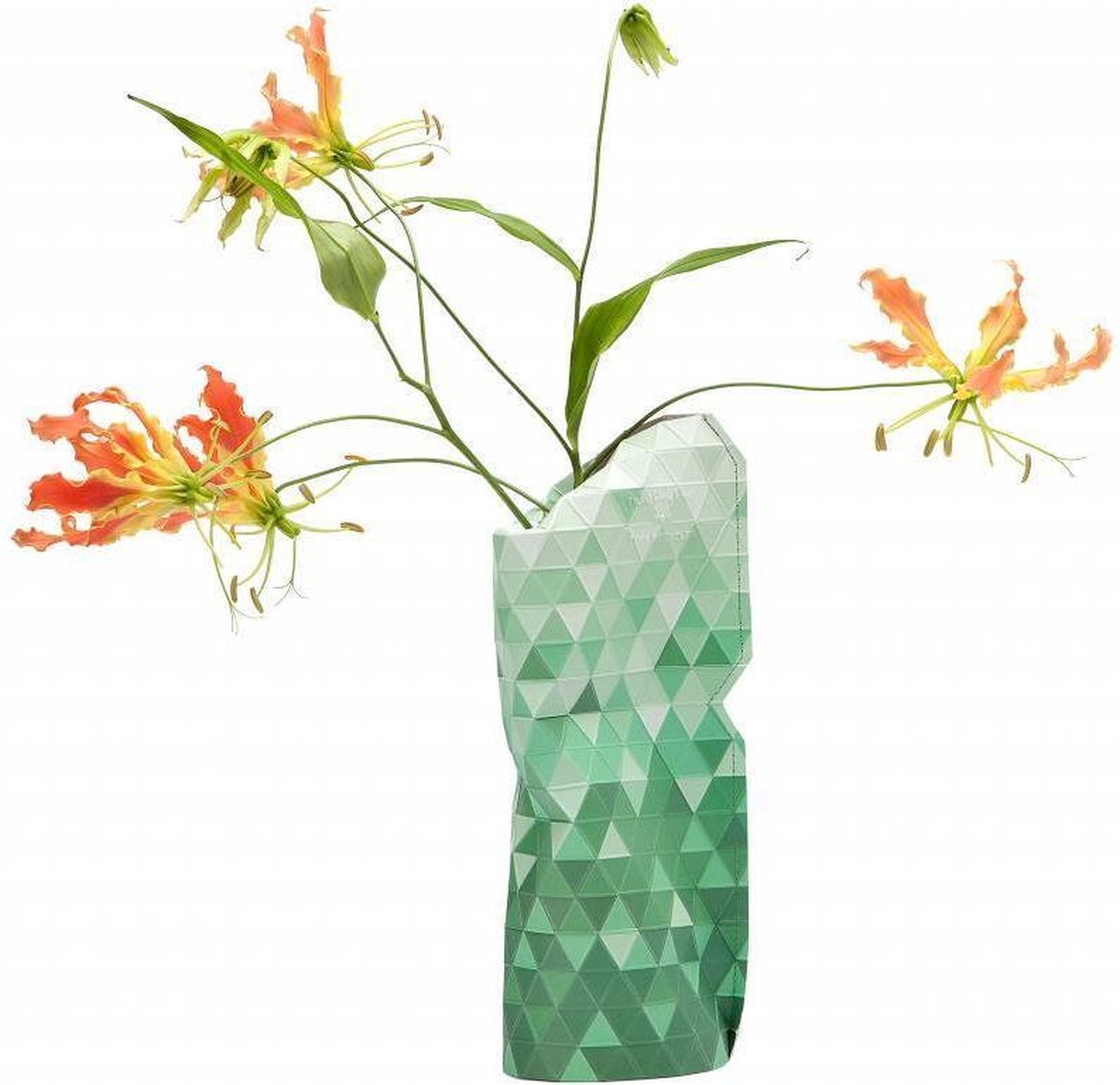 Tiny Miracles - Duurzame Design Vaas - Paper Vase Cover - Green ...