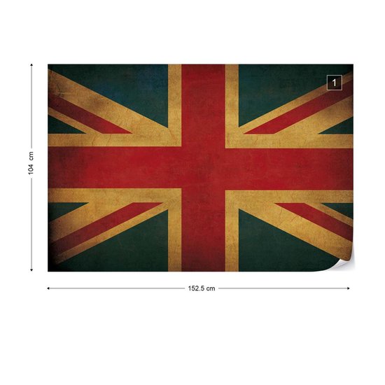 Fotobehang - Vlies Behang - Vlag van Groot-Brittannië - Verenigd ...