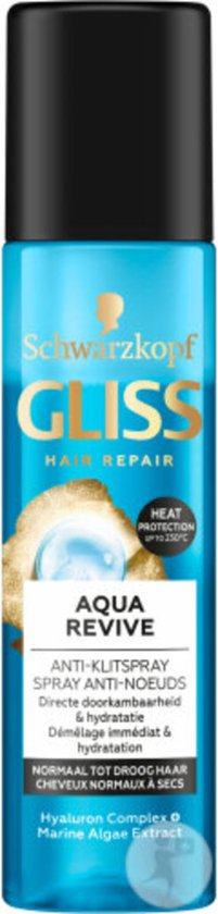 Gliss Aqua Revive Anti-Klit Spray 200 ml | bol.com