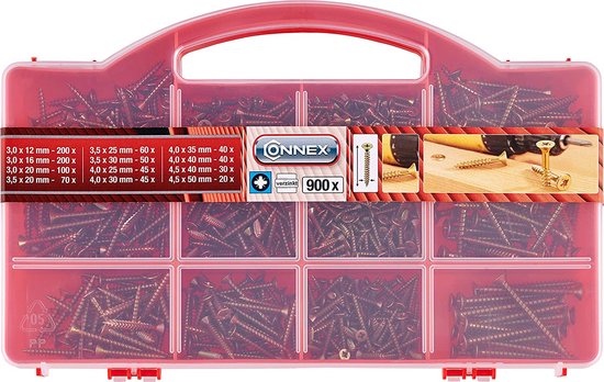 zelftappende schroeven-assortimentset / universal screw assortment box ...