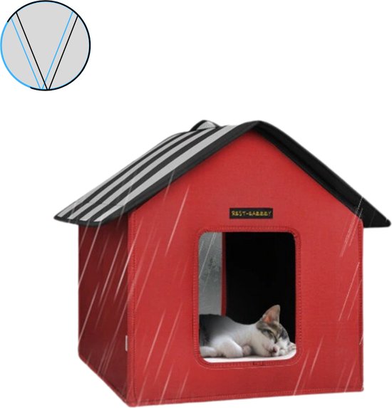 Kattenhuis Voor Buiten - Kattenhuis Buiten Waterdicht – Kattenhok ...