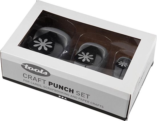 Ponsen set, madelief, afm 25+49+75 mm, 3stuk/ 1 doos | bol