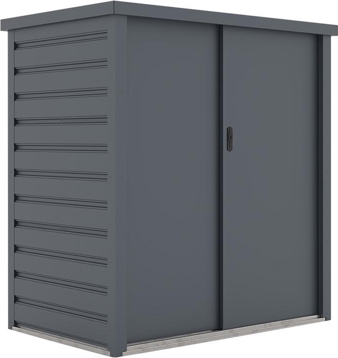 Tuinkast van gegalvaniseerd staal REIVAX - Grijs - 1,31 m3 - L125 x B80 ...