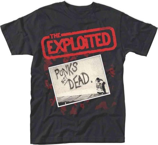 The Exploited Heren Tshirt -XXL- Punks Not Dead Album Zwart | bol.com