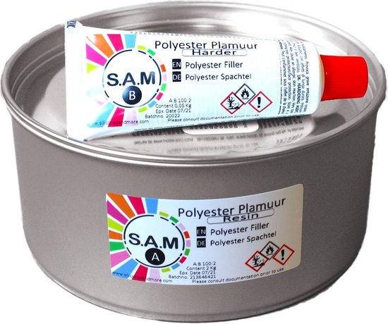 Polyester Plamuur 2 kg. Set - 2 kg. | bol