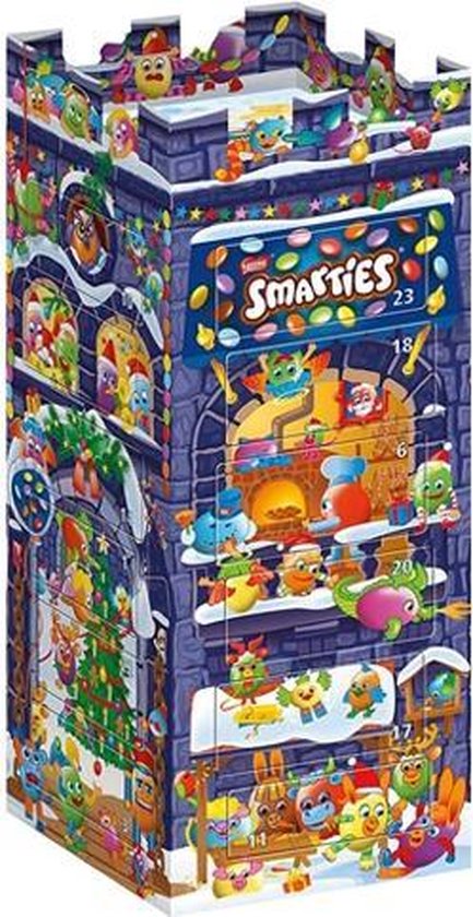 Smarties 3D Kasteel Adventskalender - 227g | bol.com