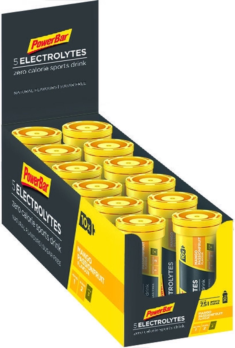Powerbar Sportdrank Electrolyte Tabs - Met 5 Elektrolyten - Mango ...