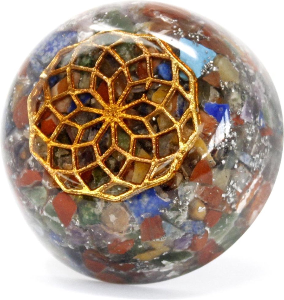 Edelsteen - Tafel Orgonite Powerpacks - Large - Multi Stenen Koepel ...
