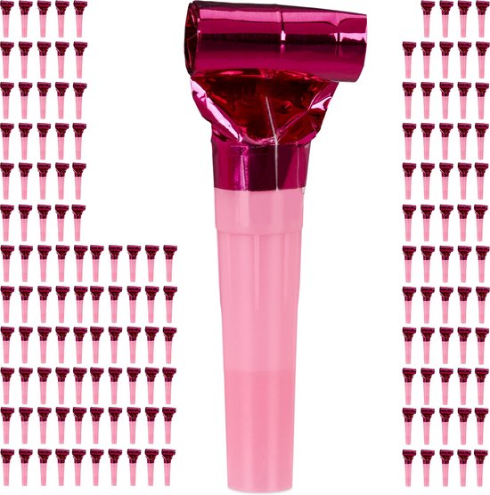 Relaxdays 150 x roltongen feest toeter - feesttoeters - roltoeters ...