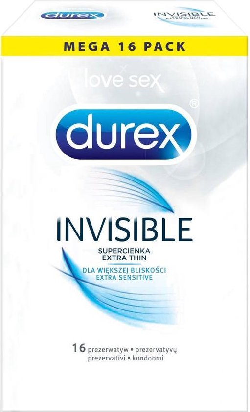Durex - Invisible Extra Thin Super Thin Condoms 16Pcs | bol.com