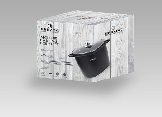 Herzog 28cm Die Casting Deep Pot | bol.com