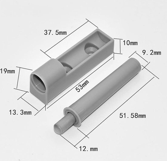 Deurdemper - Softclose demper voor kastdeuren - Ladedemper - Set van 10 ...