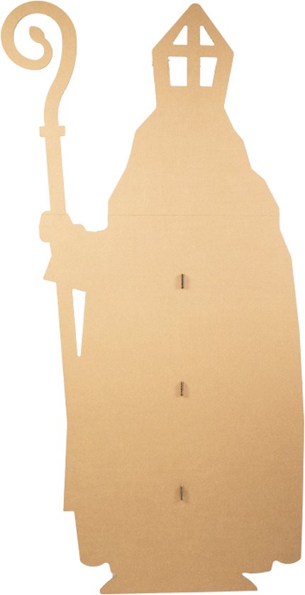 Kartonnen levensgrote Sinterklaas figuur - 80x5x175 cm - Sinterklaas ...