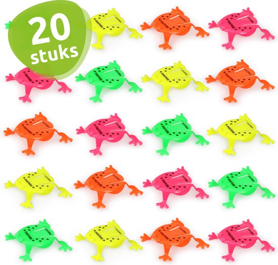 Isa's Friends® - Uitdeelcadeautjes Springende Kikkers - 20 stuks ...