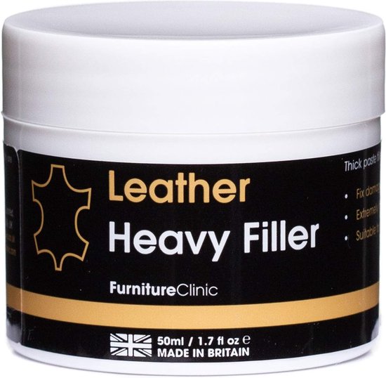Leer reparatie vuller Wit - Furniture Clinic - Leather Heavy Filler ...