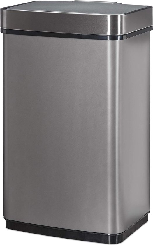 Prullenbak 60 liter met sensor moderndesign- keukenbadkamer- rvs- groen ...