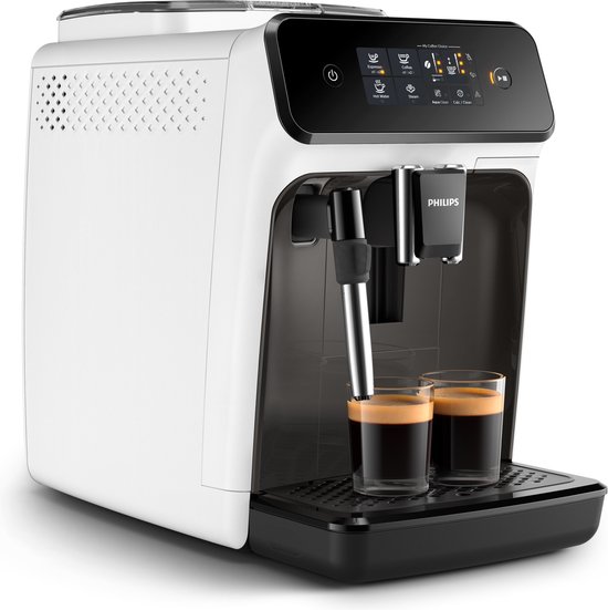 Philips Volautomatische Espressomachine - 1200 series - Bonen - Wit ...