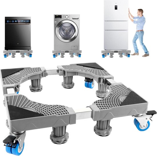 Wasmachine verhoger met 8 poten en 4 wielen - verstelbare wasmachines ...
