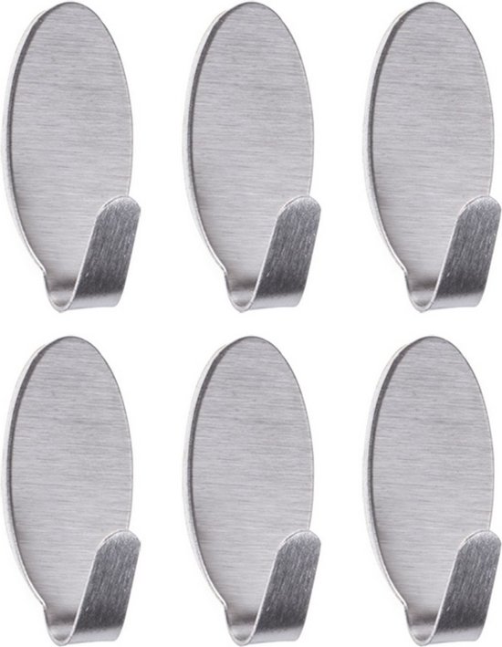 6 Stuks - Zelfklevende ophanghaken - Haakjes - Zelfklevende Handdoek ...