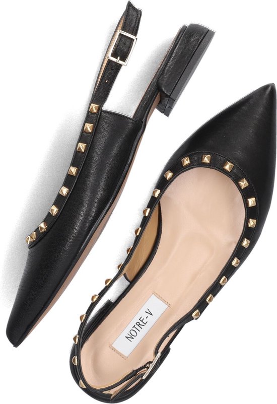Notre-V 12270 Slingbacks Dames - Zwart - Maat 37 | bol
