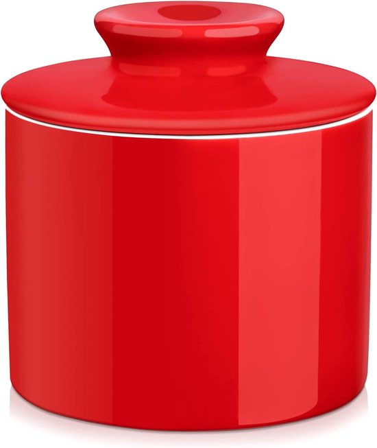 Butter Keeper Crock - Porseleinen Franse botervloot met deksel voor ...