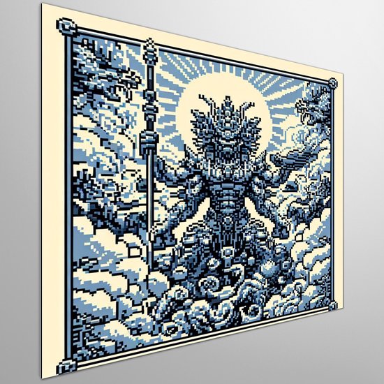 Pixel art relief schilderij | Pixelated relief: a unique fusion of art ...