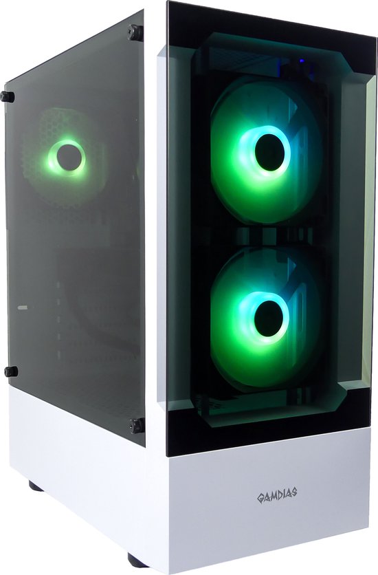 Complete Ryzen 5 Budget 6-Core White Game PC Setup met 24" Gaming ...