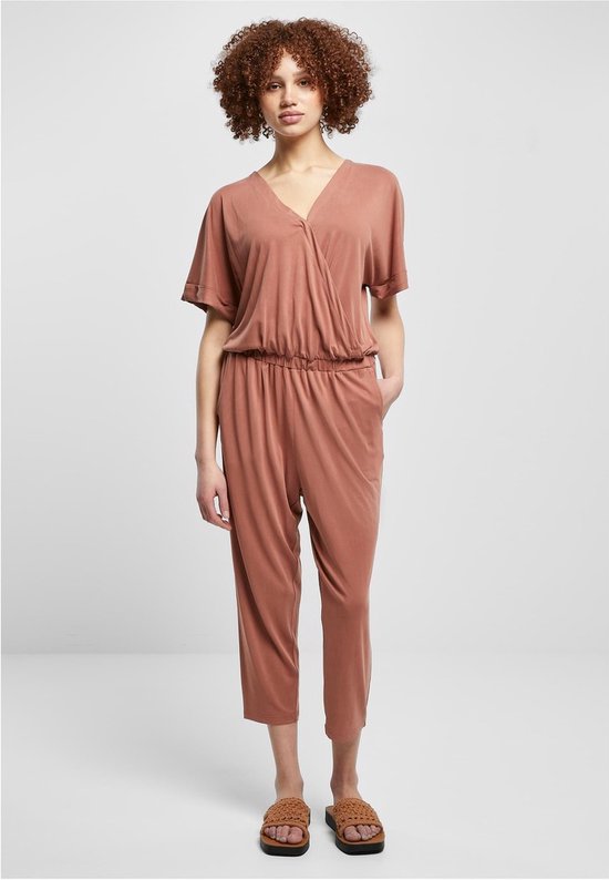 Urban Classics - Modal Jumpsuit - L - Oranje | bol